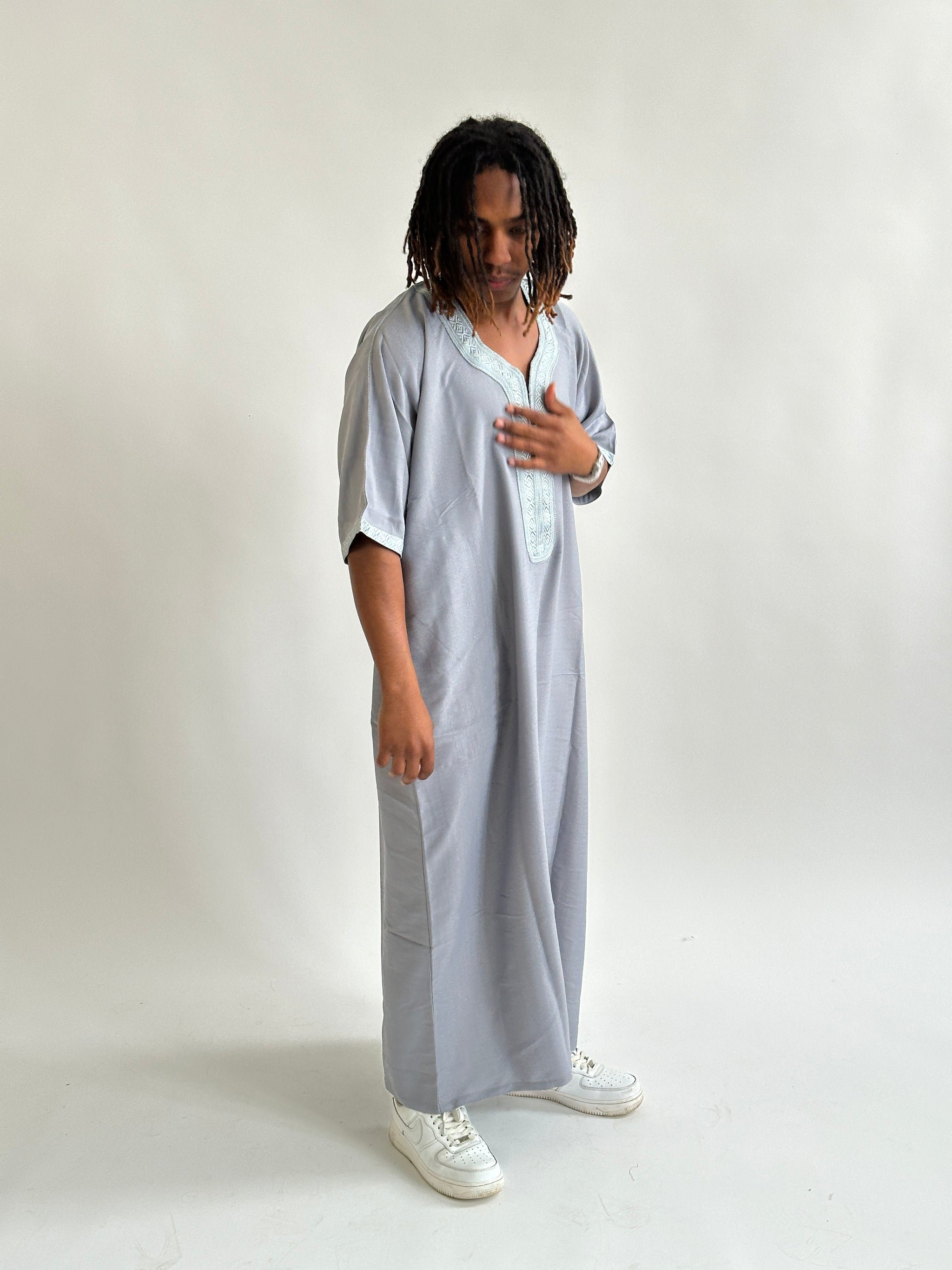 Moroccan Thobe Grey
